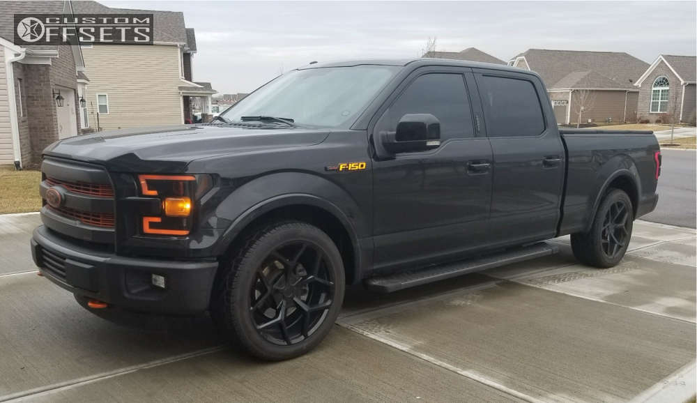 2016 Ford F-150 with 22x10.5 38 MRR M228 and 305/45R22 General Grabber ...