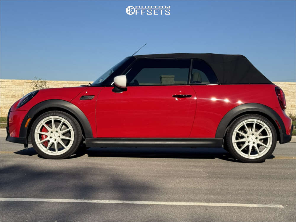 2024 Mini Cooper with 18x8 45 Voxx Cotto and 225/40R18 Goodyear Eagle ...
