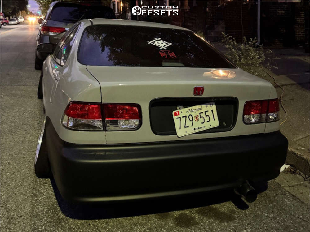 1996 Honda Civic with 15x8 0 Vors Vr7 and 195/45R15 Toyo Tires Extensa ...