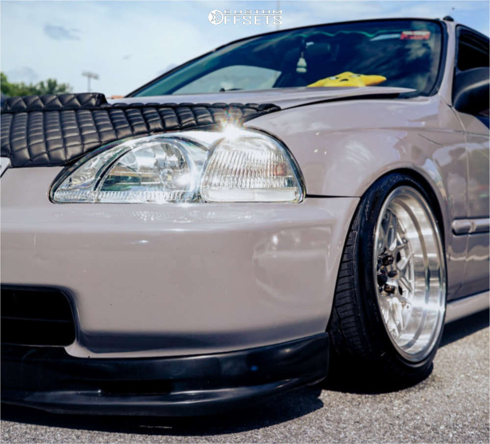 1996 Honda Civic with 15x8 0 Vors Vr7 and 195/45R15 Toyo Tires Extensa ...
