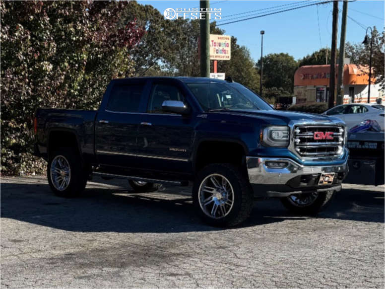 2018 GMC Sierra 1500 with 22x10 -25 ARKON OFF-ROAD Davinci and 35/12 ...