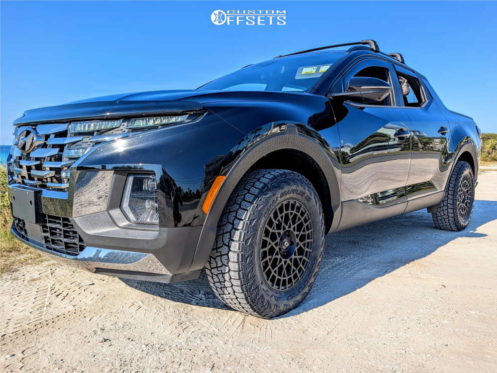 2022 Hyundai Santa Cruz with 17x8 40 Vision Savage and 265/65R17 Nitto ...