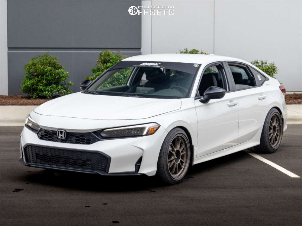 2026 Honda Civic with 18x9.5 35 Konig Hypergram and 235/40R18 Goodyear ...