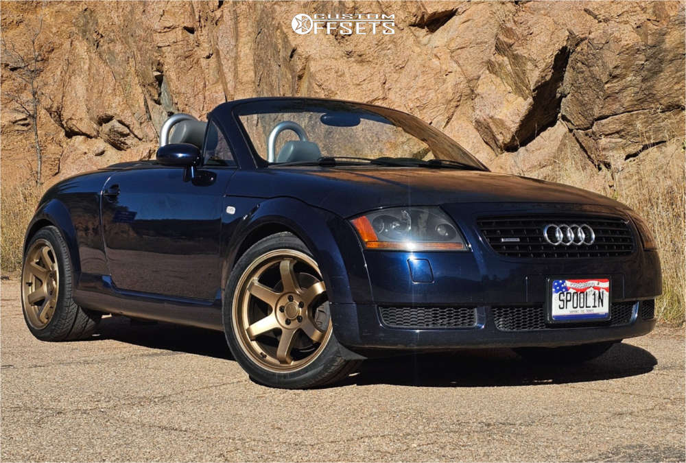 2002 Audi TT Quattro with 18x9.5 35 MST MT01 and 245/40R18 Kumho Ecsta ...