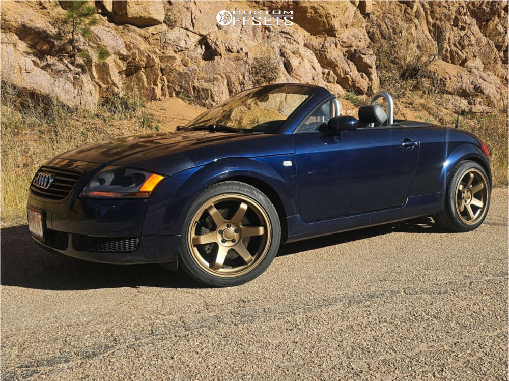 2002 Audi TT Quattro with 18x9.5 35 MST MT01 and 245/40R18 Kumho Ecsta ...