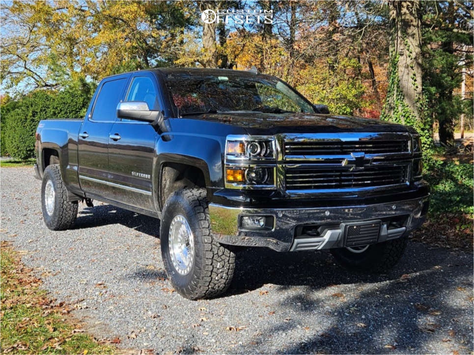 2015 Chevrolet Silverado 1500 with 17x8.5 0 KMC Km554 and 35/12.5R17 ...