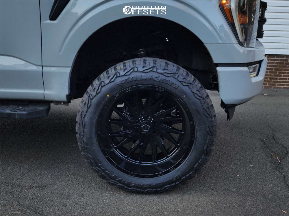 2023 Ford F-150 with 22x12 -44 TIS 547b and 35/12.5R22 Falken Wildpeak ...