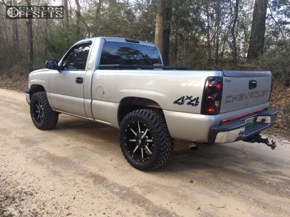 2004 Chevrolet Silverado 1500 with 20x9 Mayhem Arsenal and 33/12.5R20 ...