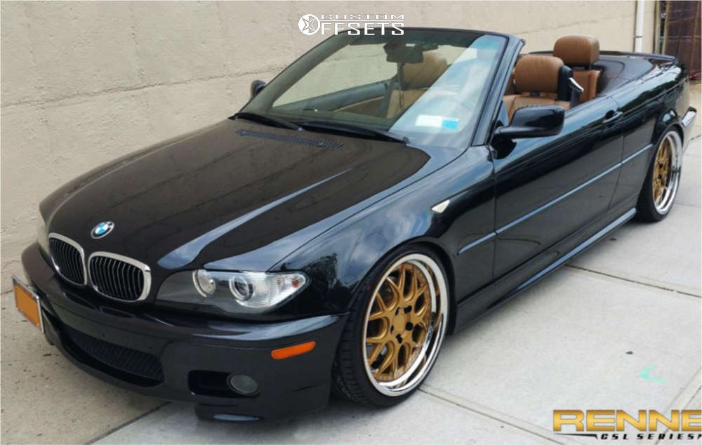 2004 BMW 330Ci with 19x8.5 35 Rennen Csl-2 and 235/35R19 Hankook Ventus ...