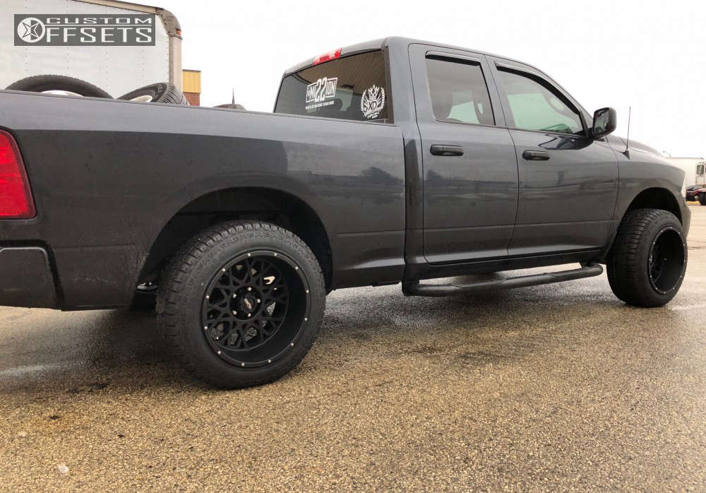 2014 Ram 1500 with 20x12 -51 Vision Rocker and 285/55R20 Road One ...