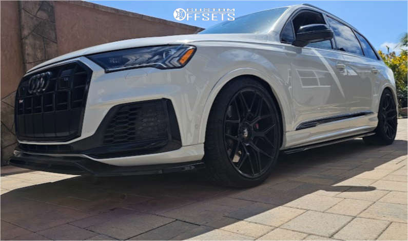 2020 Audi SQ7 with 22x10.5 35 Asanti Black Abl-27 and 295/30R22 ...