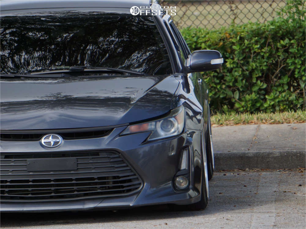 2015 Scion TC with 18x9.5 30 ARC Ar5 and 215/40R18 Cosmo Muchomacho and ...