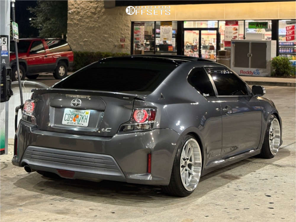 2015 Scion TC with 18x9.5 30 ARC Ar5 and 215/40R18 Cosmo Muchomacho and ...