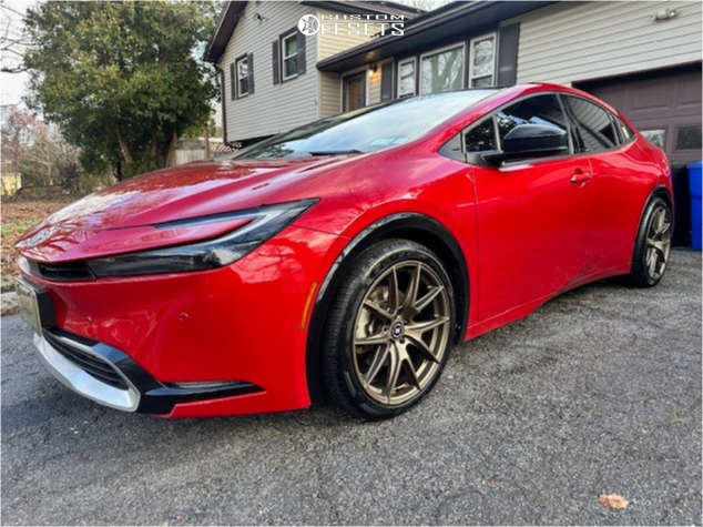 2024 Toyota Prius Prime with 19x8.5 35 MFlow Racing Mfr2 and 235/40R19 ...