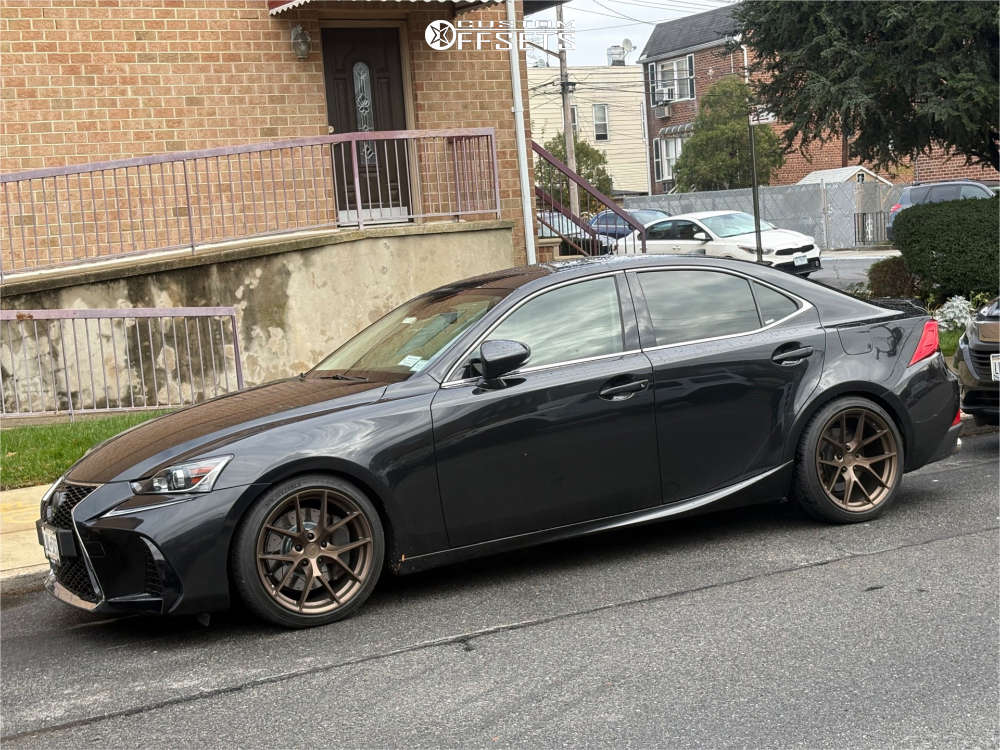2017 Lexus IS300 with 18x8.5 35 Aodhan Aff7 and 225/40R18 Michelin ...