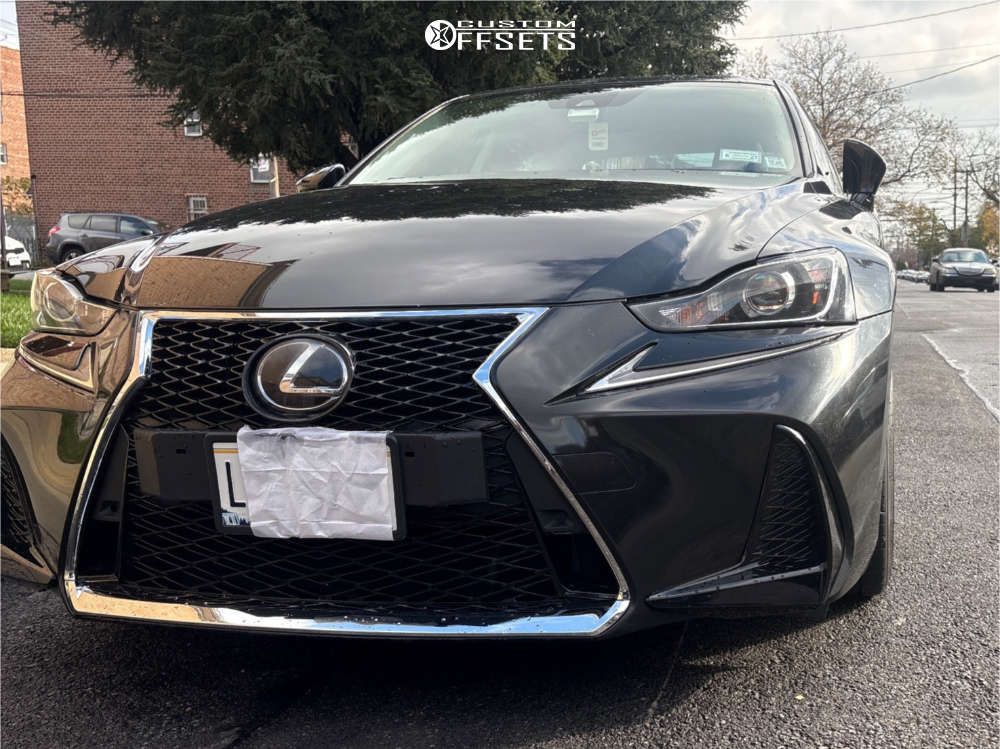2017 Lexus IS300 with 18x8.5 35 Aodhan Aff7 and 225/40R18 Michelin ...