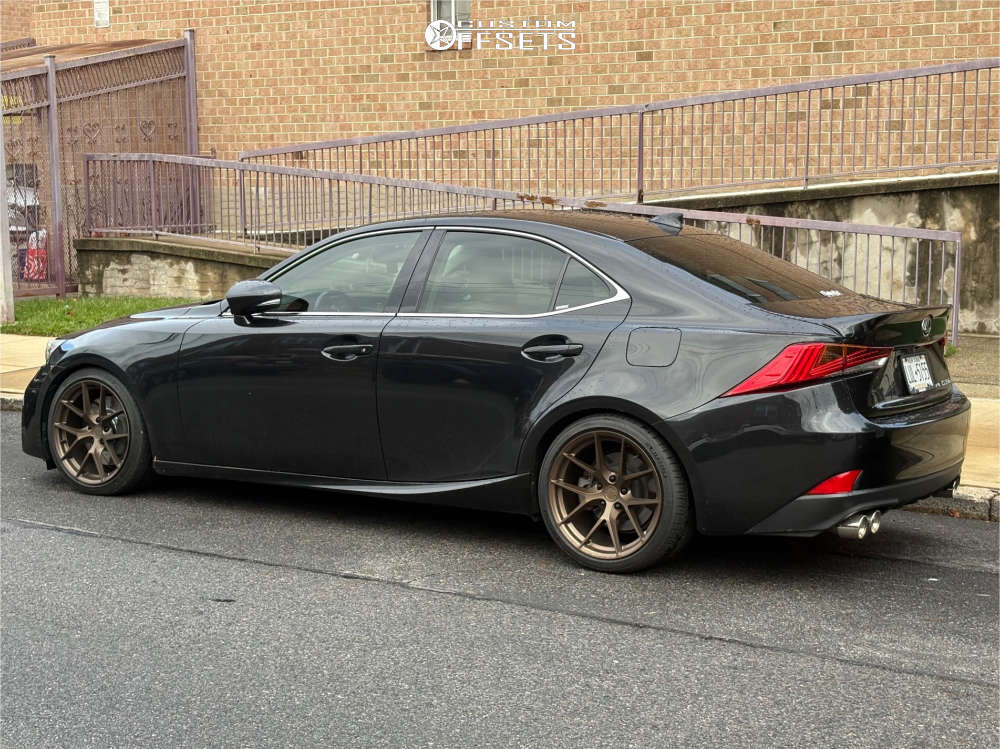2017 Lexus IS300 with 18x8.5 35 Aodhan Aff7 and 225/40R18 Michelin ...