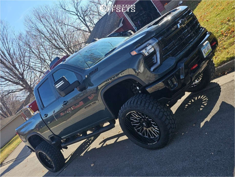 2025 Chevrolet Silverado 2500 HD with 24x12 -44 Axe Offroad Kratos and ...