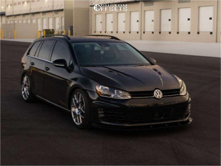 2016 Volkswagen Golf SportWagen with 18x8.5 40 BBS Xr and 225/40R18 Continental Extremecontact ...