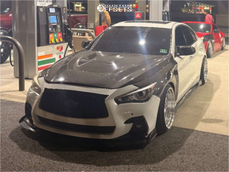 2014 INFINITI Q50 with 19x11 22 Aodhan Ah02 and 245/35R19 Lexani Lx ...