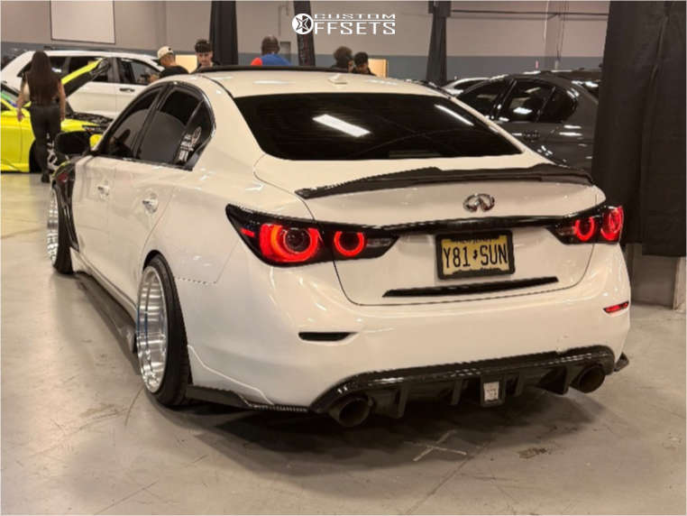 2014 INFINITI Q50 with 19x11 22 Aodhan Ah02 and 245/35R19 Lexani Lx ...