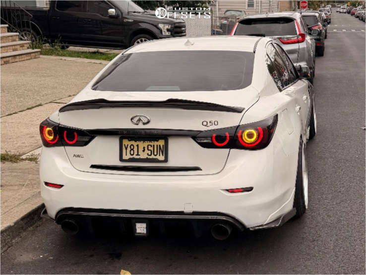 2014 INFINITI Q50 with 19x11 22 Aodhan Ah02 and 245/35R19 Lexani Lx ...