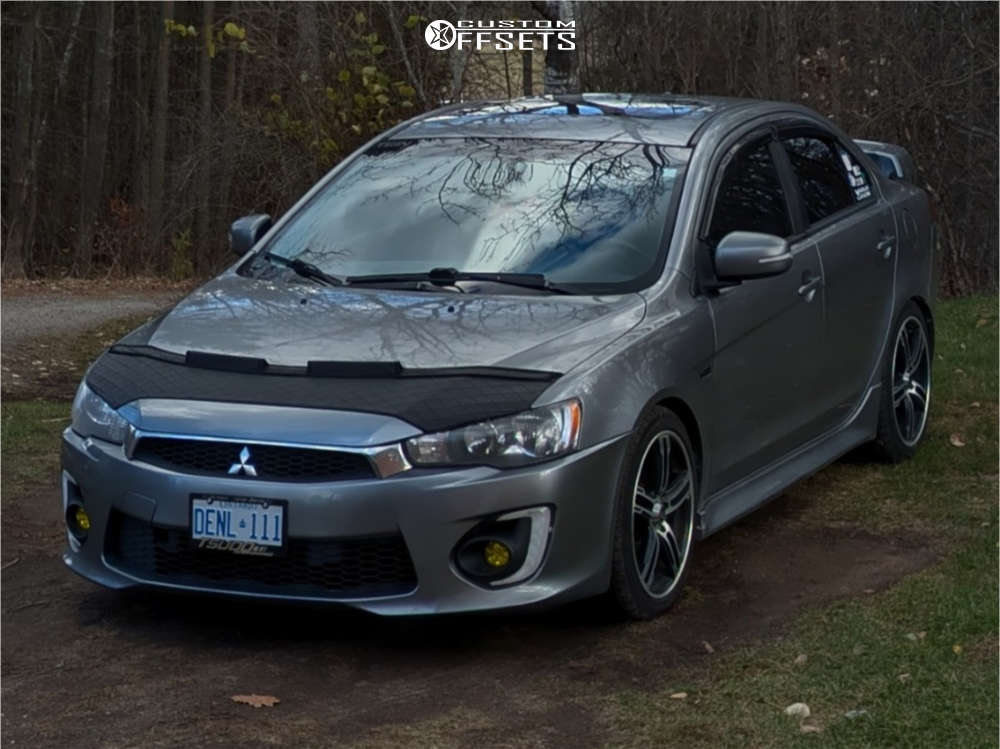 2016 Mitsubishi Lancer with 18x7.5 45 Enkei Fd-05 and 215/45R18 Hifly ...