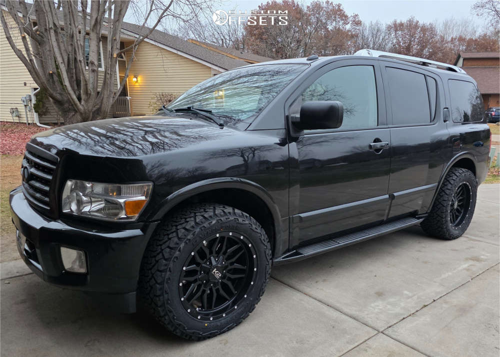 2008 INFINITI QX56 with 20x10 -12 K2 Offroad Rage and 33/12.5R20 Venom Power Terra Hunter X/t ...