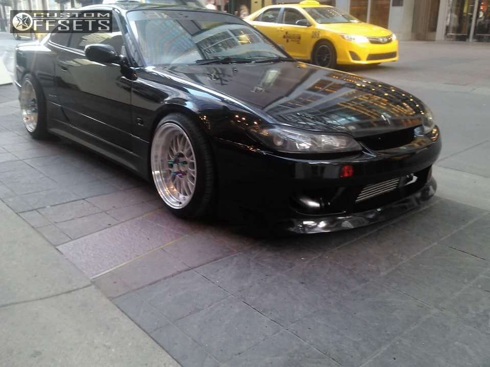 1999 Nissan 200SX with 18x9.5 25 Niche Project and 235/40R18 Black Lion ...