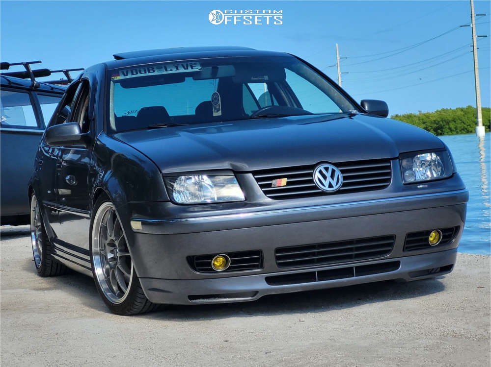 2004 Volkswagen Jetta with 18x7.5 38 Enkei J10 and 225/45R18 Centennial ...