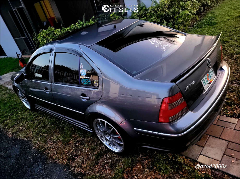 2004 Volkswagen Jetta with 18x7.5 38 Enkei J10 and 225/45R18 Centennial ...