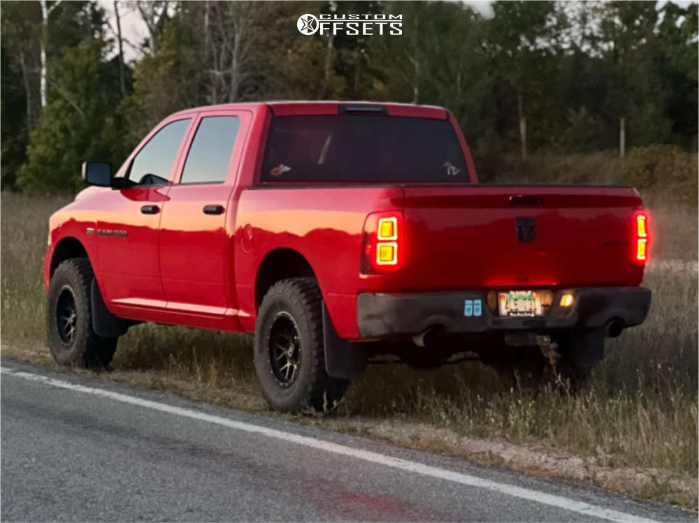 2012 Ram 1500 with 17x9 0 Rock Forged Ff15 and 35/12.5R17 Crosswind ...