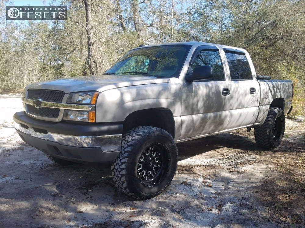 2005 Chevrolet Silverado 1500 with 20x10 -18 Fuel Stroke and 35/12.5R20 ...