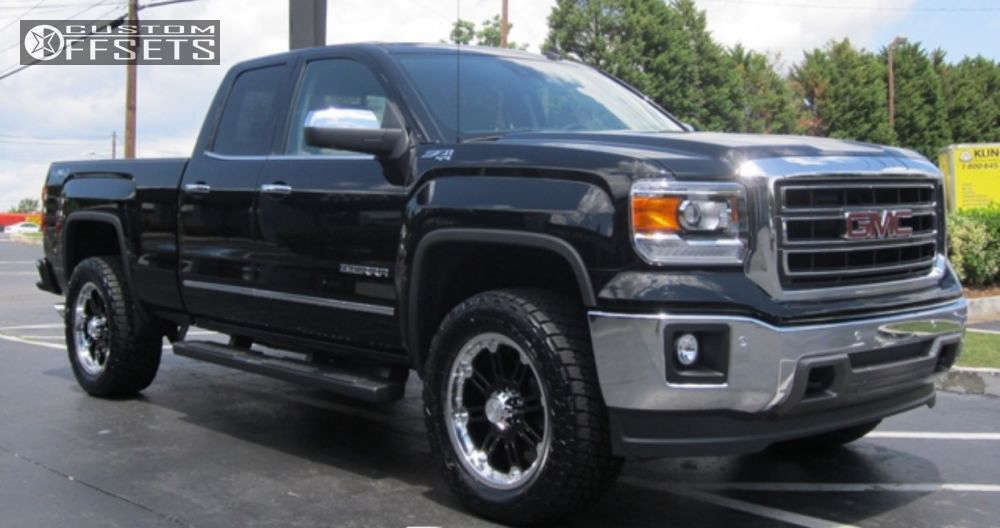 2015 GMC Sierra 1500 with 18x10 -12 Black Rhino Hard Alloys and 275 ...