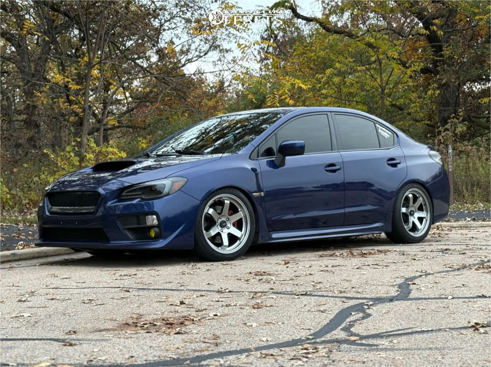 2017 Subaru WRX with 18x8.5 35 AVID1 Av6 and 255/40R18 Continental ...
