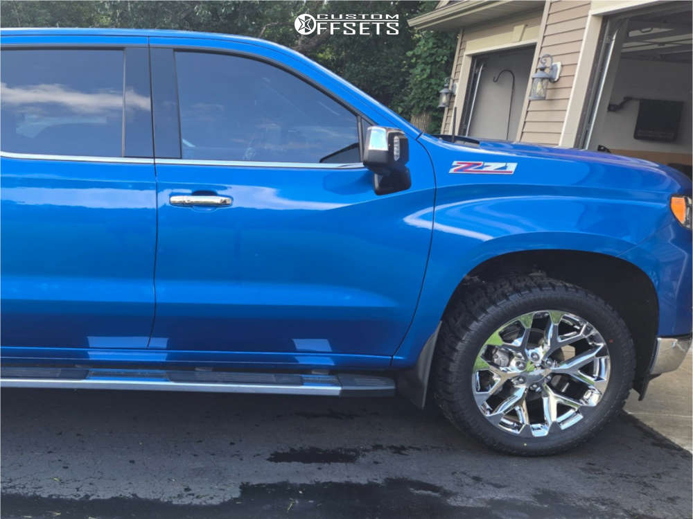 2023 Chevrolet Silverado 1500 with 22x9 24 Impact Replicas Snowflake ...