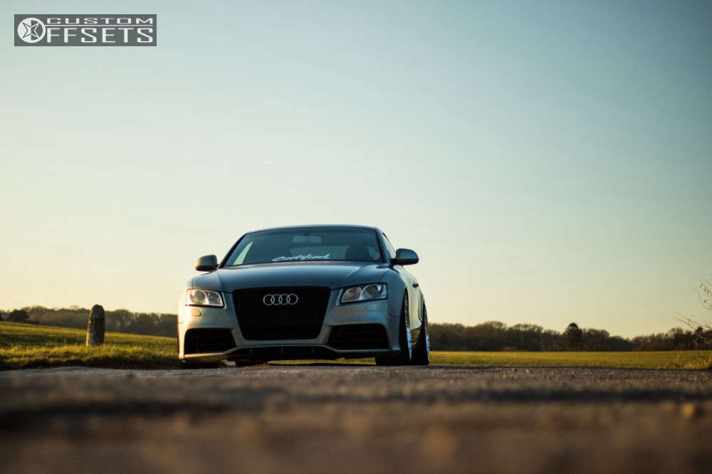 2009 Audi A5 with 19x10 35 Rotiform Ccv and 245/35R19 Bridgestone and ...