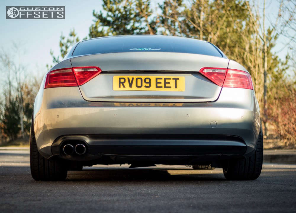 2009 Audi A5 with 19x10 35 Rotiform Ccv and 245/35R19 Bridgestone and ...