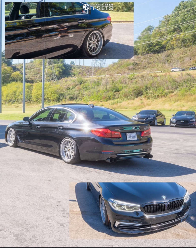 2017 BMW 540i XDrive with 19x8.5 32 BBS Rgr and 245/35R19 Pirelli Pzero ...