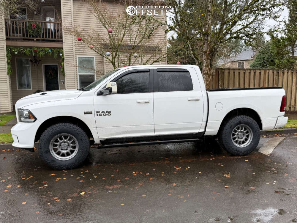 2017 Ram 1500 with 18x9 18 Raceline Rogue and 285/75R18 Falken Wildpeak ...