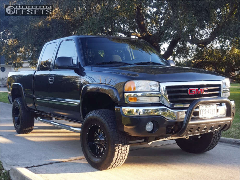 2004 GMC Sierra 1500 with 17x9 -12 TIS 535MB and 295/70R17 Nitto Terra ...