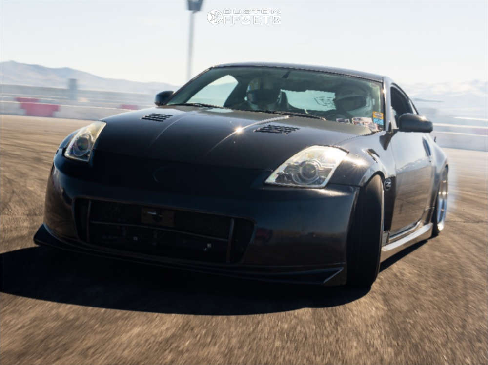2006 Nissan 350Z with 18x9 11 Work Vs Ss and 225/40R18 Falken Azenis ...
