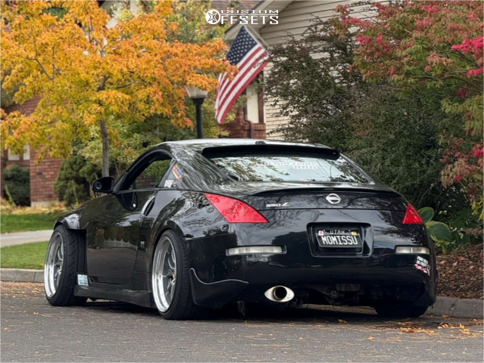2006 Nissan 350Z with 18x9 11 Work Vs Ss and 225/40R18 Falken Azenis ...
