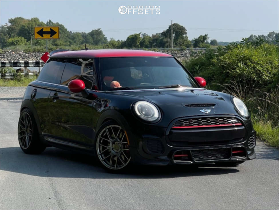 2015 Mini Cooper with 19x8.5 35 Aodhan Ah-x and 225/40R19 Lexani LX ...
