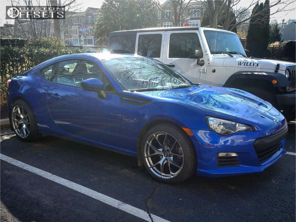 2015 Subaru BRZ with 18x9 30 ESR Rf2 and 245/45R18 Sumitomo Htr Z Ii ...
