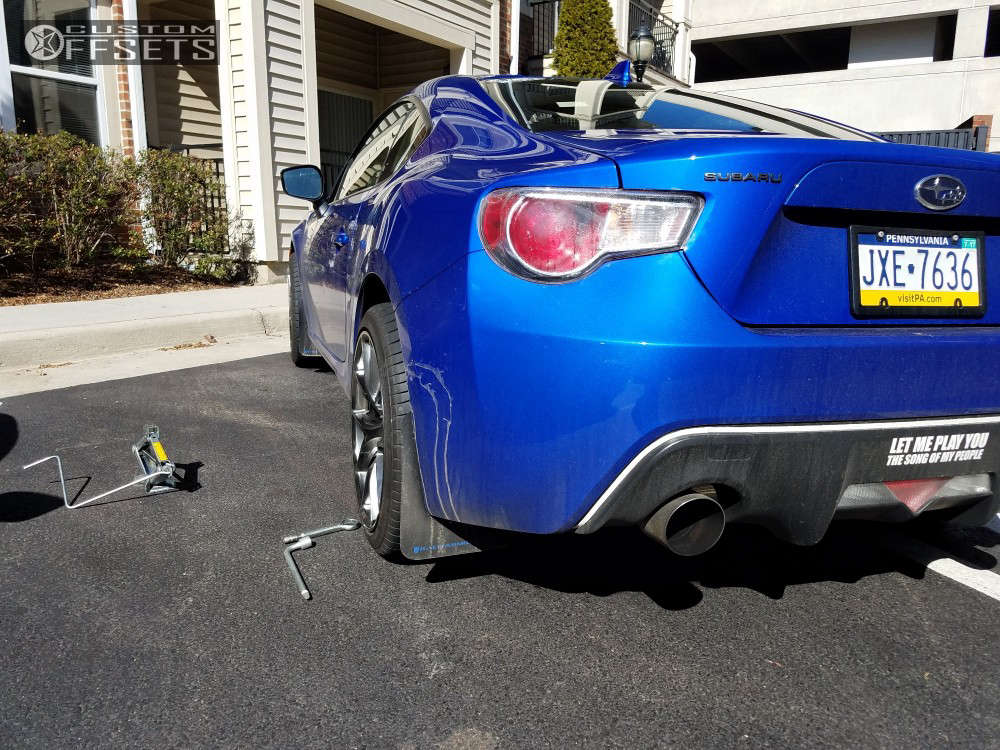 2015 Subaru BRZ with 18x9 30 ESR Rf2 and 245/45R18 Sumitomo Htr Z Ii ...