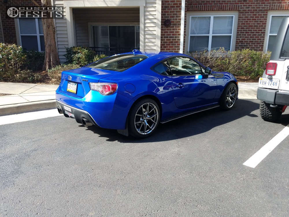2015 Subaru BRZ with 18x9 30 ESR Rf2 and 245/45R18 Sumitomo Htr Z Ii ...