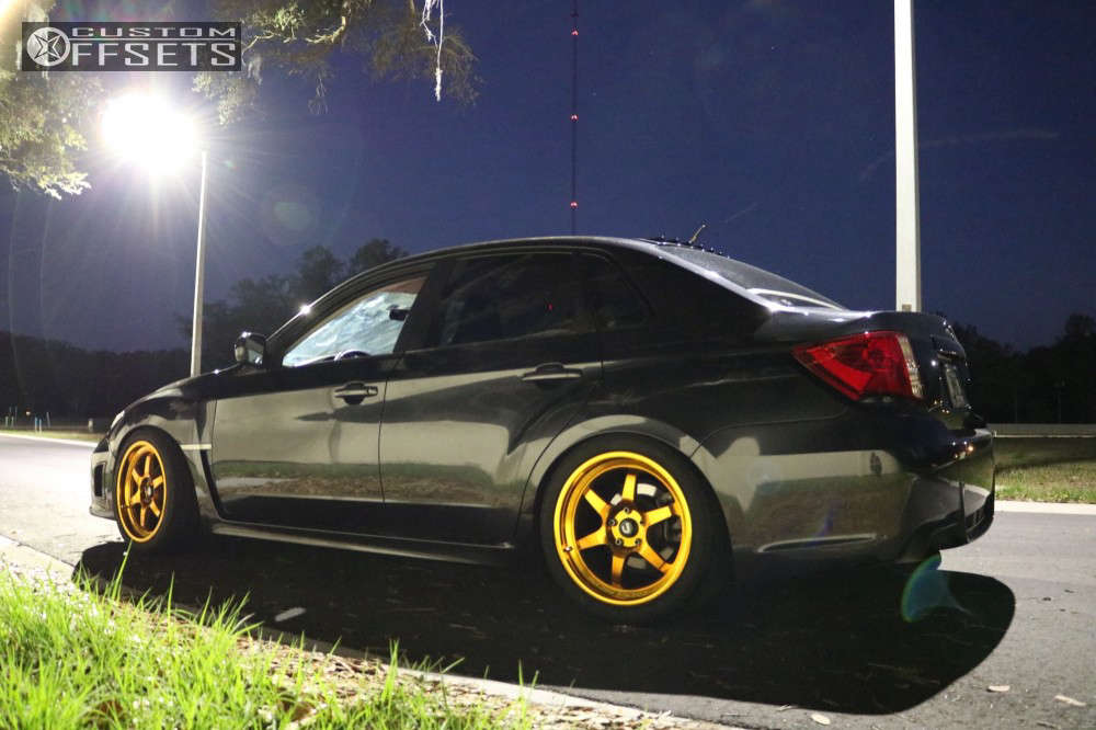 2013 Subaru WRX with 18x9 35 Cosmis Racing XT-006R and 265/35R18 ...
