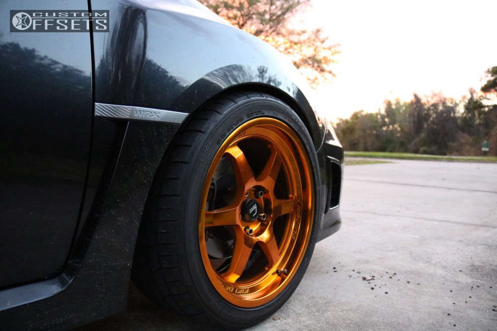 2013 Subaru WRX with 18x9 35 Cosmis Racing XT-006R and 265/35R18 ...