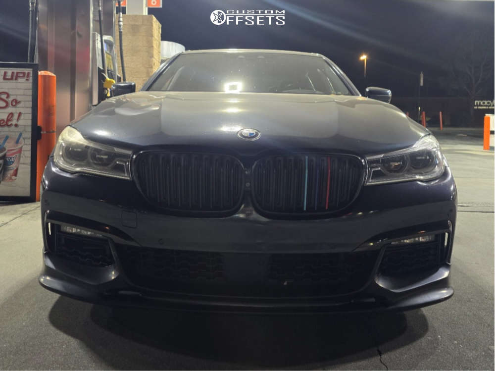 2016 BMW 750i with 22x9.5 25 VIP MODULAR WHEELS VX-210 and 245/30R22 ...